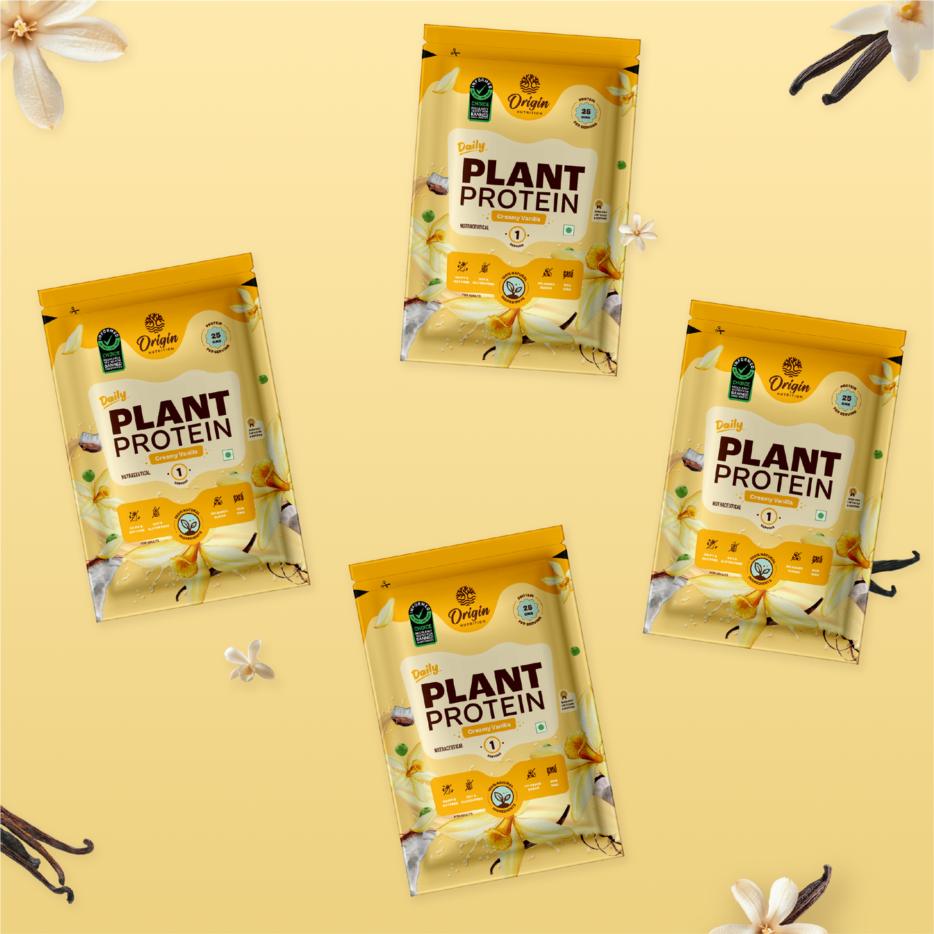 Daily Plant Protein - Creamy Vanilla Starter Pack – Origin Nutrition